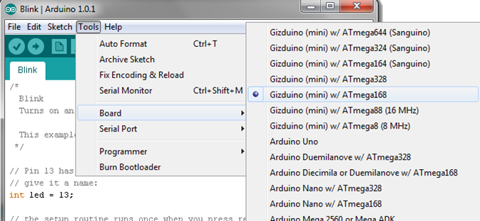 The gizDuino Fundamentals: Getting Started (Windows and Mac) | Thinklab Training and Consulting