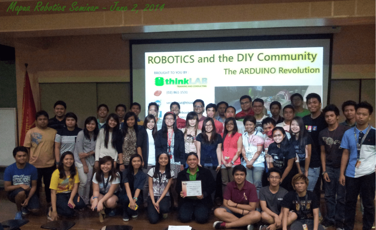 ThinkLab Awesome Duo Goes to Mapua for Robotics Seminar | Thinklab ...